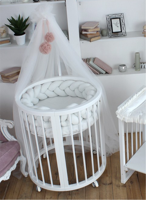 Fifi Deluxe 8in1 Cot Bed - White – LINGLUX BESPOKE BABY FURNITURE LTD
