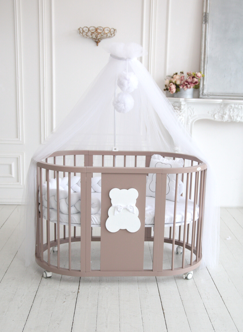 Didi Deluxe 8in1 Cot Bed - Cocao – LINGLUX BESPOKE BABY FURNITURE LTD