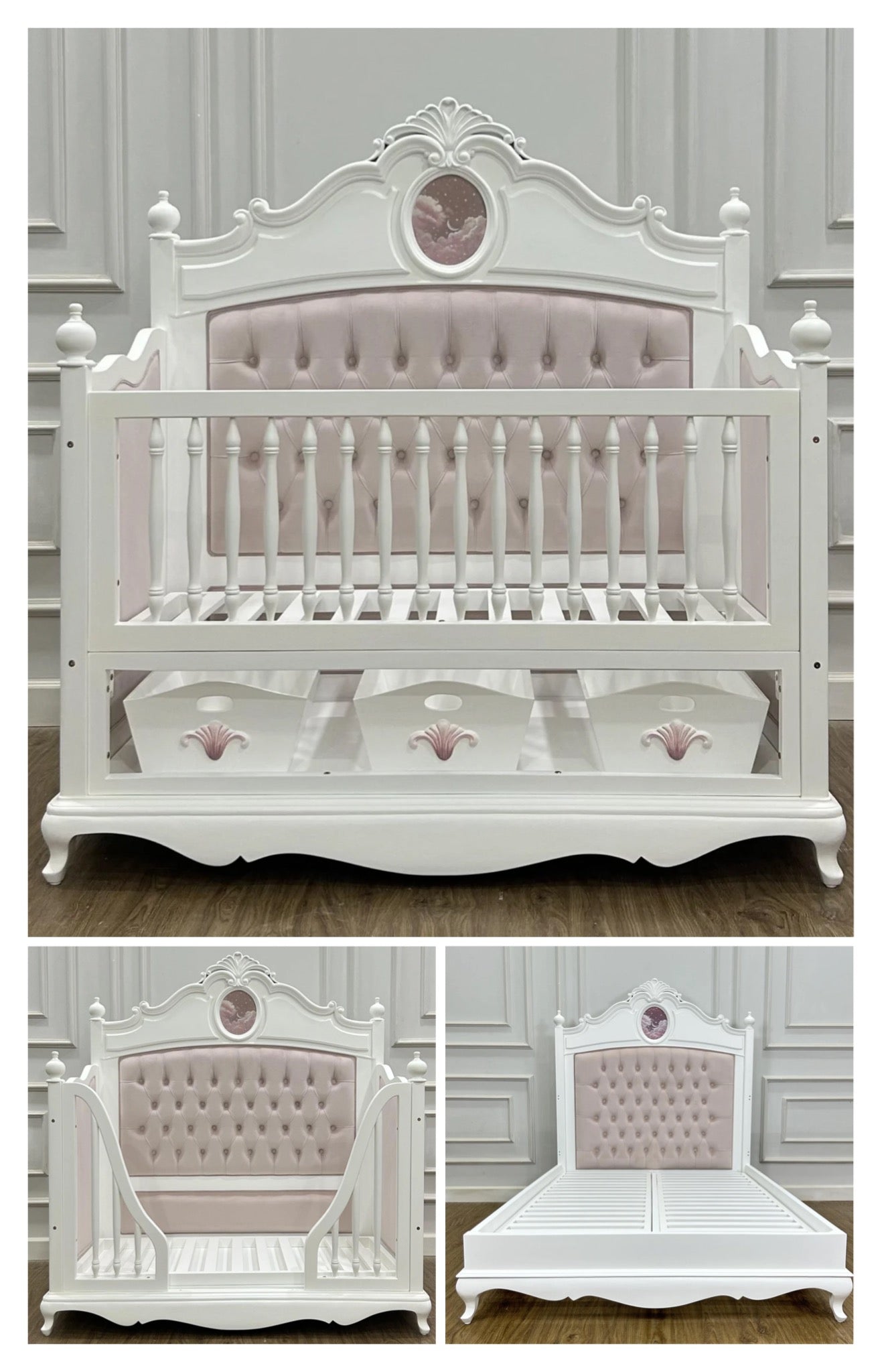 Ariel Cot Forever Bed – LINGLUX BESPOKE BABY FURNITURE LTD